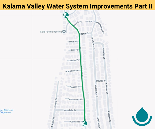 Kalama Valley Street Map