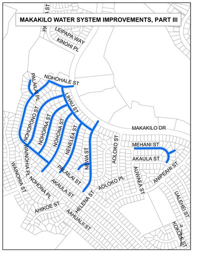 Makakilo Water System Improvements Part III Project - Board of Water Supply